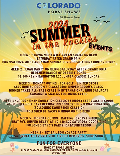 Summer in the Rockies – LEG Shows & Events